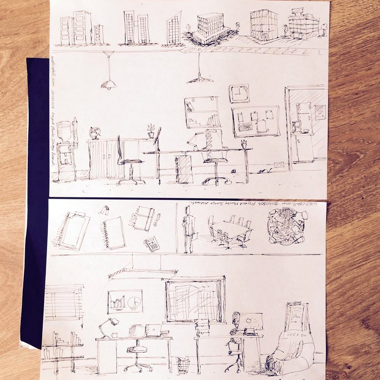 Project Monty early sketches – WaltCahill.com